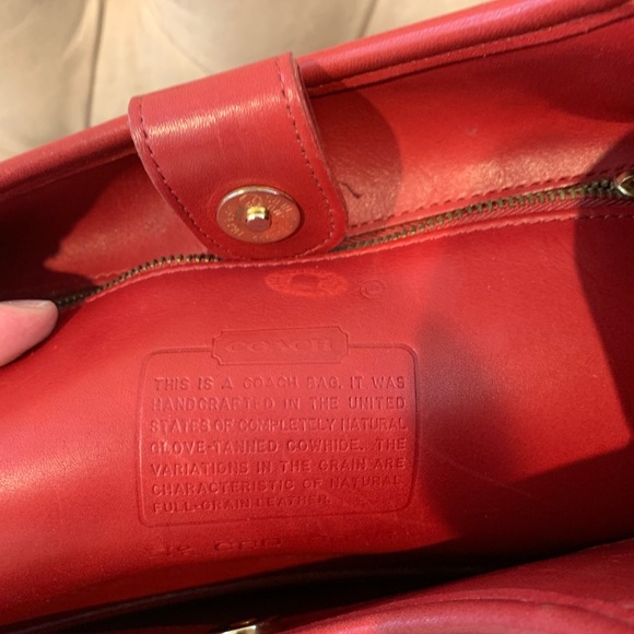 Coach | Bags | Coach Red Shoulder Bag | Poshmark